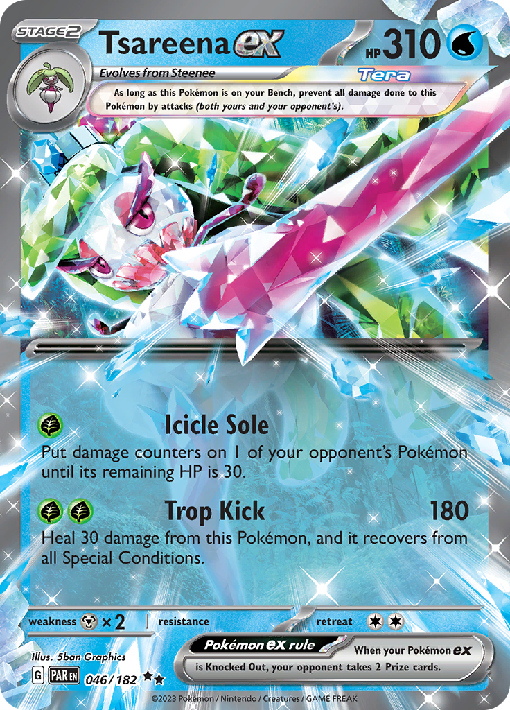 Tsareena ex (046/182) [Scarlet & Violet: Paradox Rift] | Good Games TCG