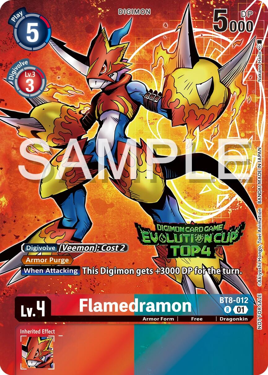 Cartao Digimon Flamedramon