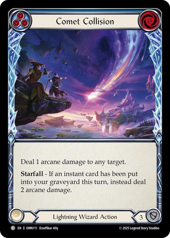 Comet Collision (Blue) [OMN111] (Omens of the Third Age) | Good Games TCG