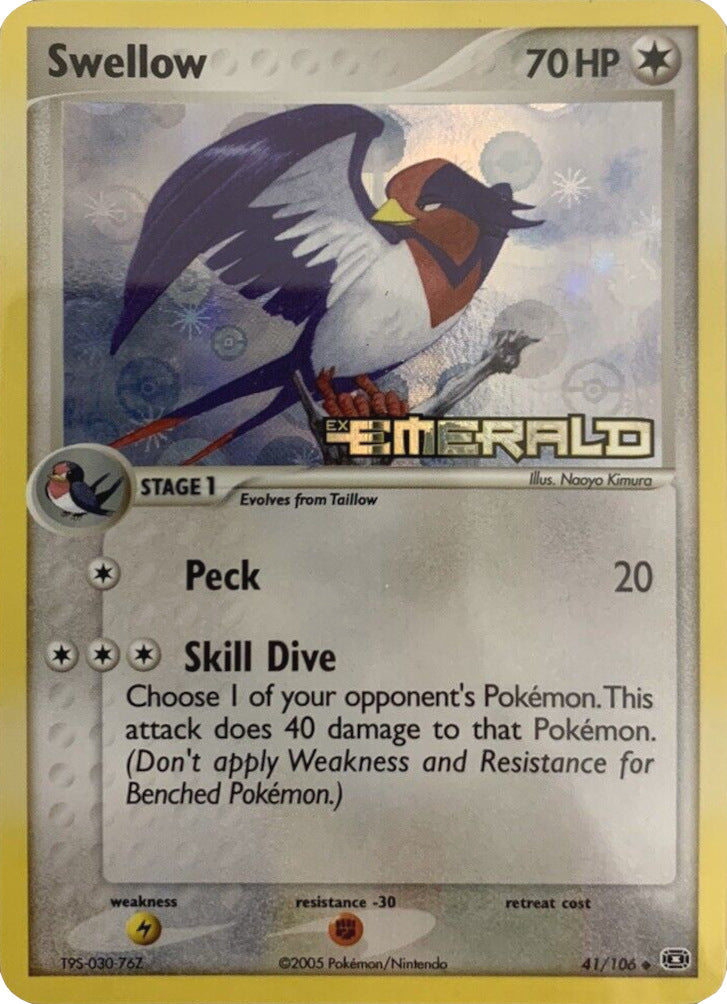 Pokemon Swellow Card